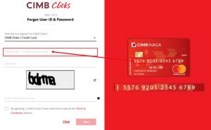 √ Lupa User ID dan Password CIMB Clicks Online